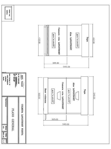Plano Fabricacion Colmena Langstroth De Alzas Pdf