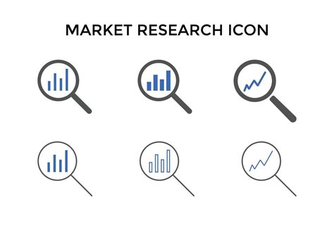 Market Research Icon Vector Illustration Market Analysis Icon Used