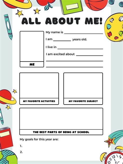 About Me Poster Templates At Eric Phillips Blog