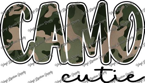 Camo Cutie Vinyl Creation Supply