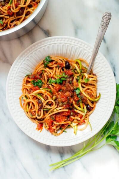 Vegan Spaghetti Alla Puttanesca Cookie And Kate
