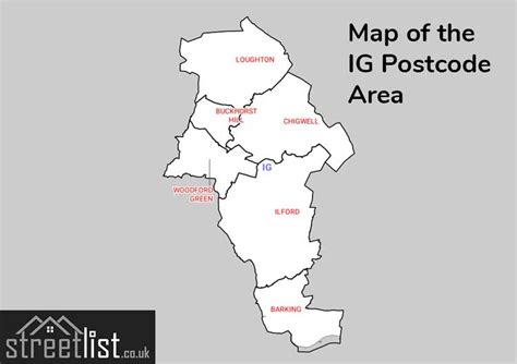 Ig Postcode Area Ilford Postal Area Guide