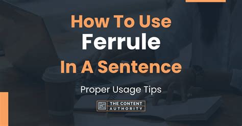how to use ferrule in a sentence proper usage tips