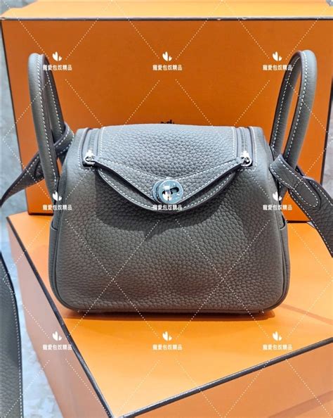 現貨 Hermes Mini Lindy 大象灰 銀釦 Zingala商店