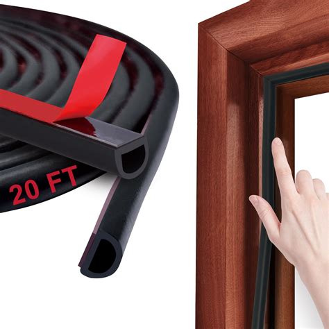20ft Weather Stripping Door Seal Self Adhesive Silicone