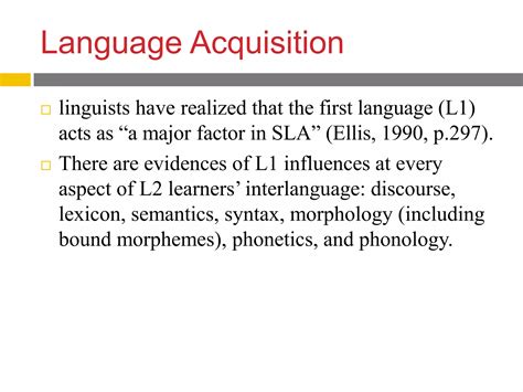 Language Acquisition And Markednesspptx
