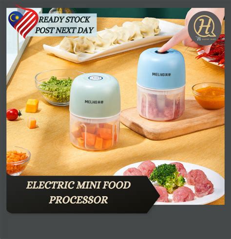 Electric Mini Food Processor Usb Rechargeable Garlicginger Chopper