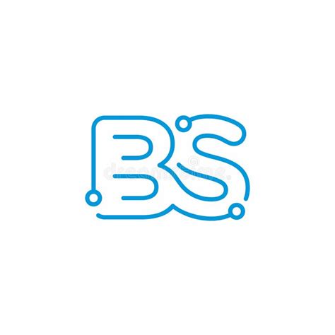 Bs Letters Electronic Logo Design Vector 001 Stock Illustration Illustration Of Letters Logo
