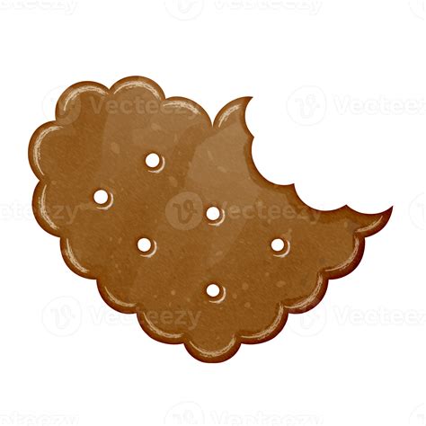 Watercolor Heart Biscuit With Bite Clipart 11654638 Png