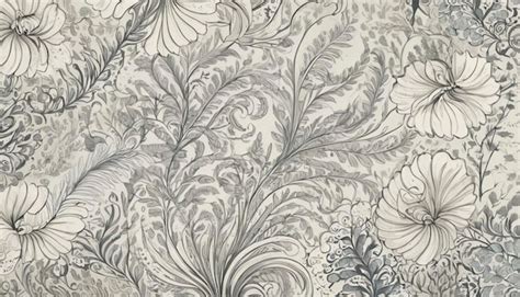 Botanical Pattern Background Premium Ai Generated Image