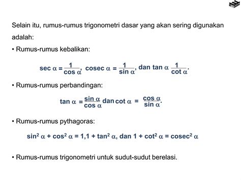 Rumus Rumus Trigonometri Pptx