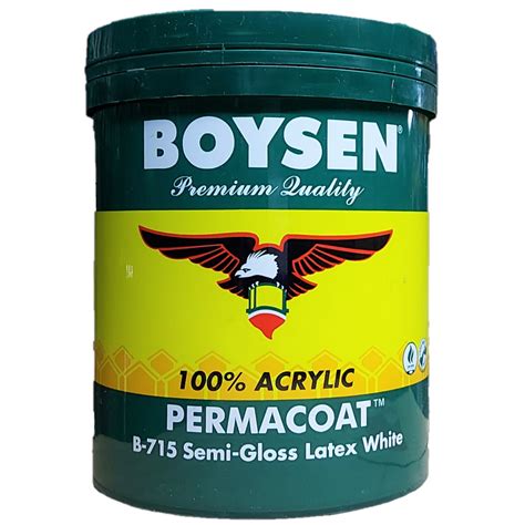 Boysen Permacoat Latex White 701 Flat 715 Semi Gloss 710 Gloss 771