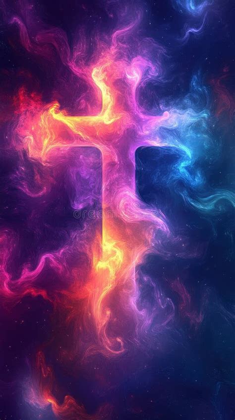 Nebula Cross Stock Illustration Illustration Of Abstract 381616492