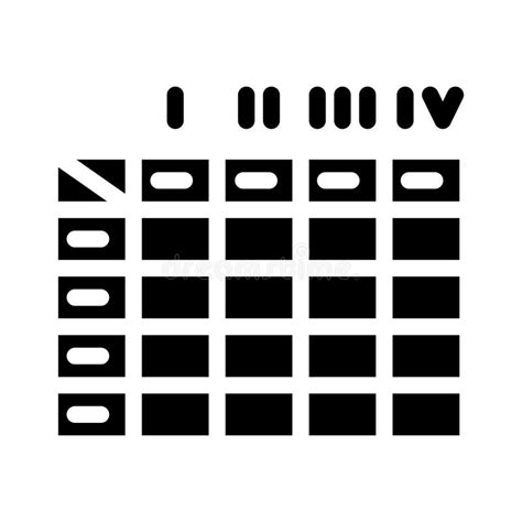 Risk Assessment Glyph Icon Vector Illustration Stock Vector