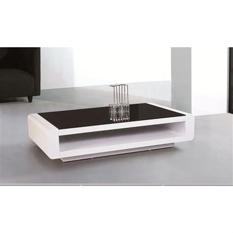 Table Basse Design Laqué Blanc