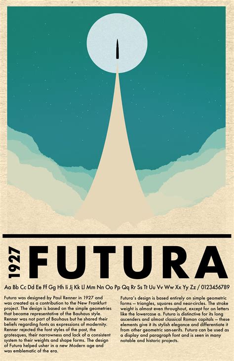 Recreation Of Futura Font Typography Poster Futura Poster Ideas