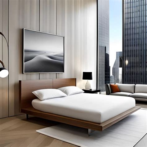 Premium Ai Image Modern Bed