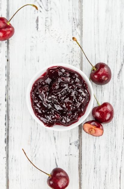 Premium Photo Cherry Jam Selective Focus