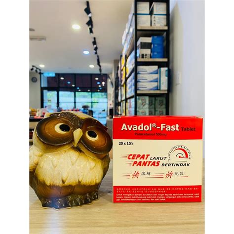 Avadol Fast Tablet 500mg 10 Tabs Per Strip Shopee Malaysia