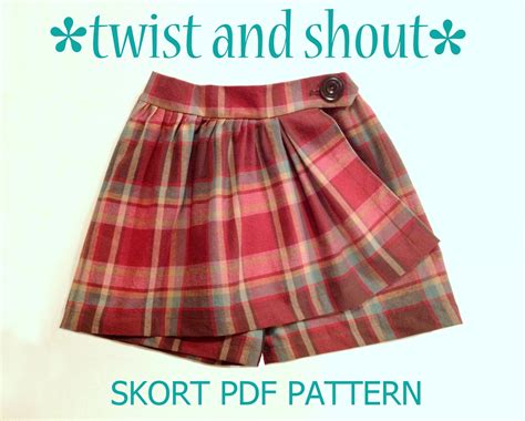 Sale Twist And Shout Girls Skort Pattern Pdf Girl
