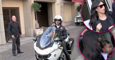 Diva Kim Kardashian And Daughter North Require Police Escort To Leave