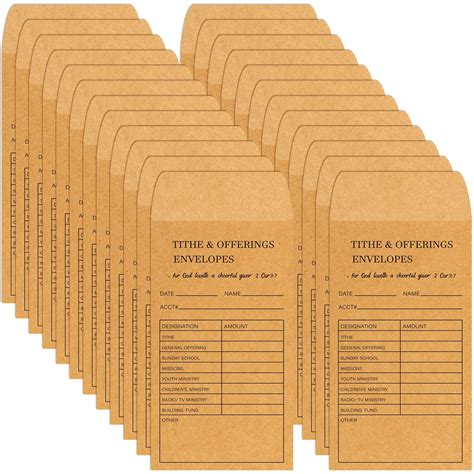 Adventist Tithe And Offering Envelopes