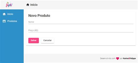 GitHub Karinasantosfelippe SPA Angular SPA Angular API Produtos JSON Server