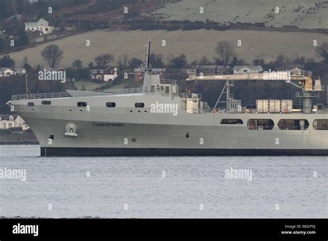 Rfa Tidespring A136 A Tide Class Fast Fleet Tanker Operated By The