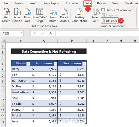 How To Fix If Data Connection Is Not Refreshing In Excel 3 Solutions