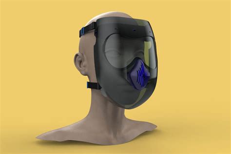 Face Shield And Mask 3d Model By Surf3d