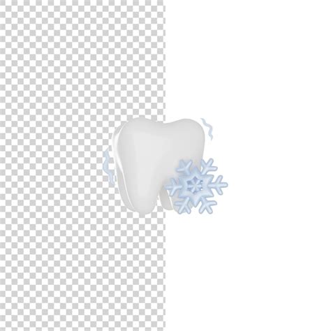 Premium Psd Sensitive Teeth 3d Render Icon