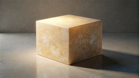 Soft Diffused Light Illuminates A Seamless Texture Of Light Beige Cubic Stone Blocks A