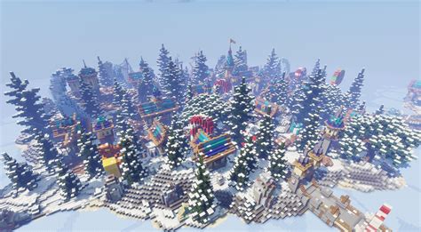 Winter Magical Village Minecraft Map