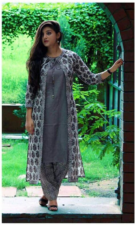 Designer Kurtis With Jacket