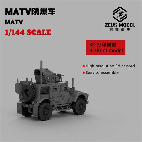 3d Printed 1144 Us Army Matv Explosive Protective Vehicle Full Interior Model Ebay
