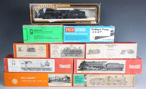 A Collection Of Gauge Oo Kits And Kit Built Locomotives Including Wills Finecast 0 6 4 Tank And Wes