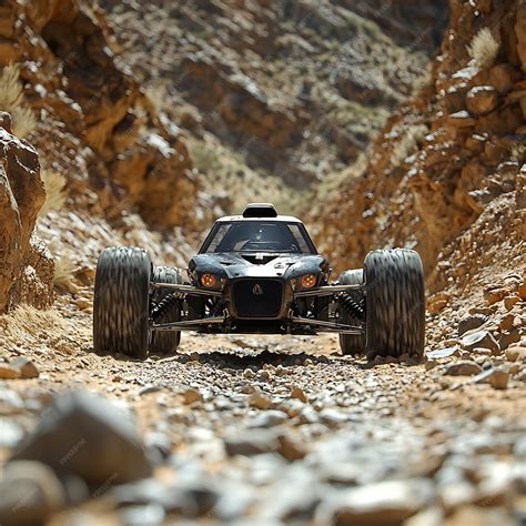 Lowangle Wide Shot Beneath Dune Buggy Chassis Capturing Suspension