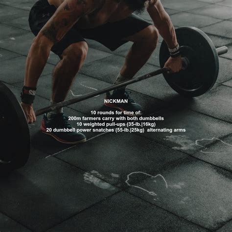 Nickman Workout All You Need To Know Non Stop Crossfit