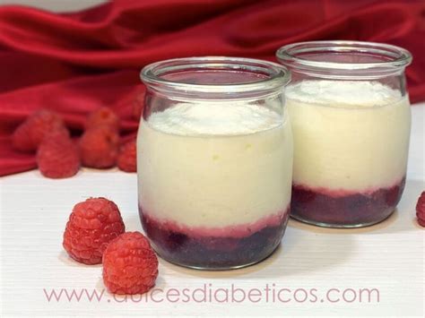 Vasitos De Yogur Y Frutos Rojos Sin Azúcar Dulces Diabéticos