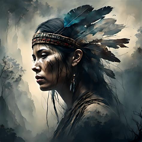 Download Ai Generated Native American Woman Royalty Free Stock