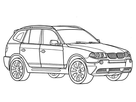 Planse De Colorat Cu Masini Bmw Desene De Colorat