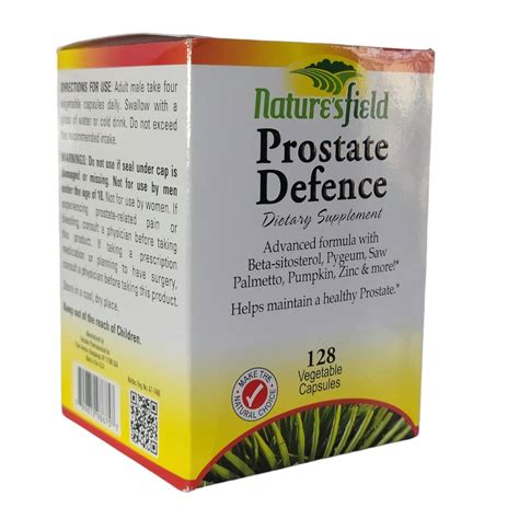 Natures Field Prostate Defence Vegetable Capsules 128 Capsules