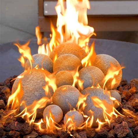 Ceramic Fire Balls For Indoor And Outdoor Fire Pits Set