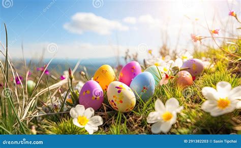 Easter Celebrating The Resurrection Of Jesus Christ With Religious