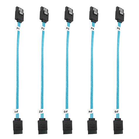 Adcaudx 5pack Sata Iii Cable8 Inch Short Sata Cable Thin 0