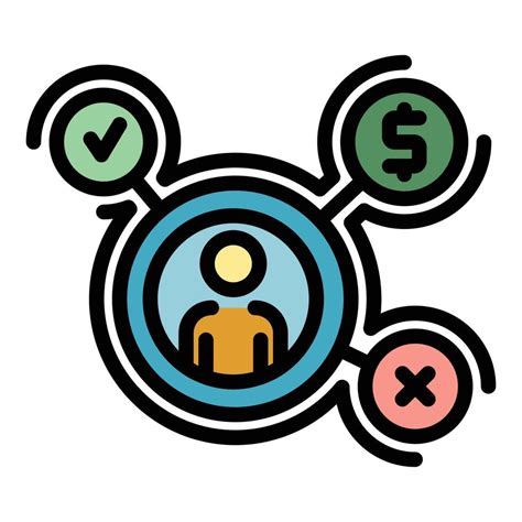 Customer Segmentation Icon Color Outline Vector 19191203 Vector Art At Vecteezy