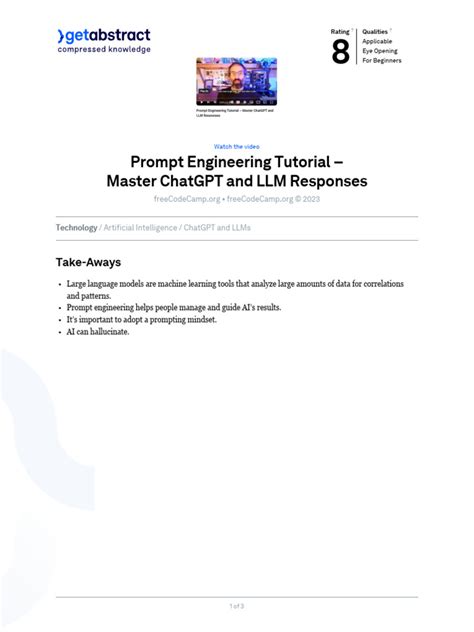 Prompt Engineering Tutorial Master Chatgpt And Llm Responses En 49014