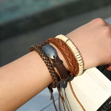 Set Bratari Piele Multicolor Emagro