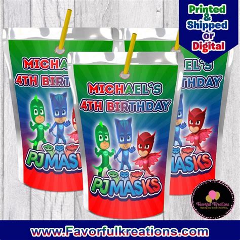 Pj Mask Sticker Etsy