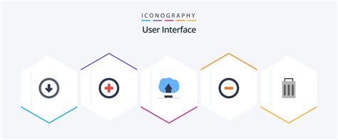 User Interface 25 Flat Icon Pack Including User Interface Interface Delete Minus 19231873
